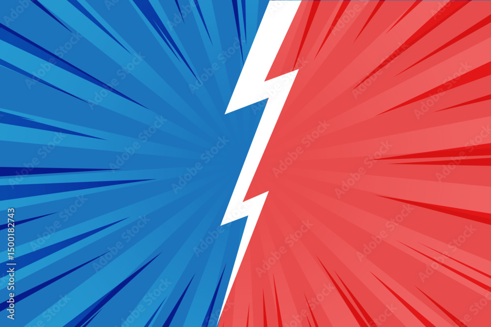 Comic book panel storyboard, cartoon manga versus battle style blank ...