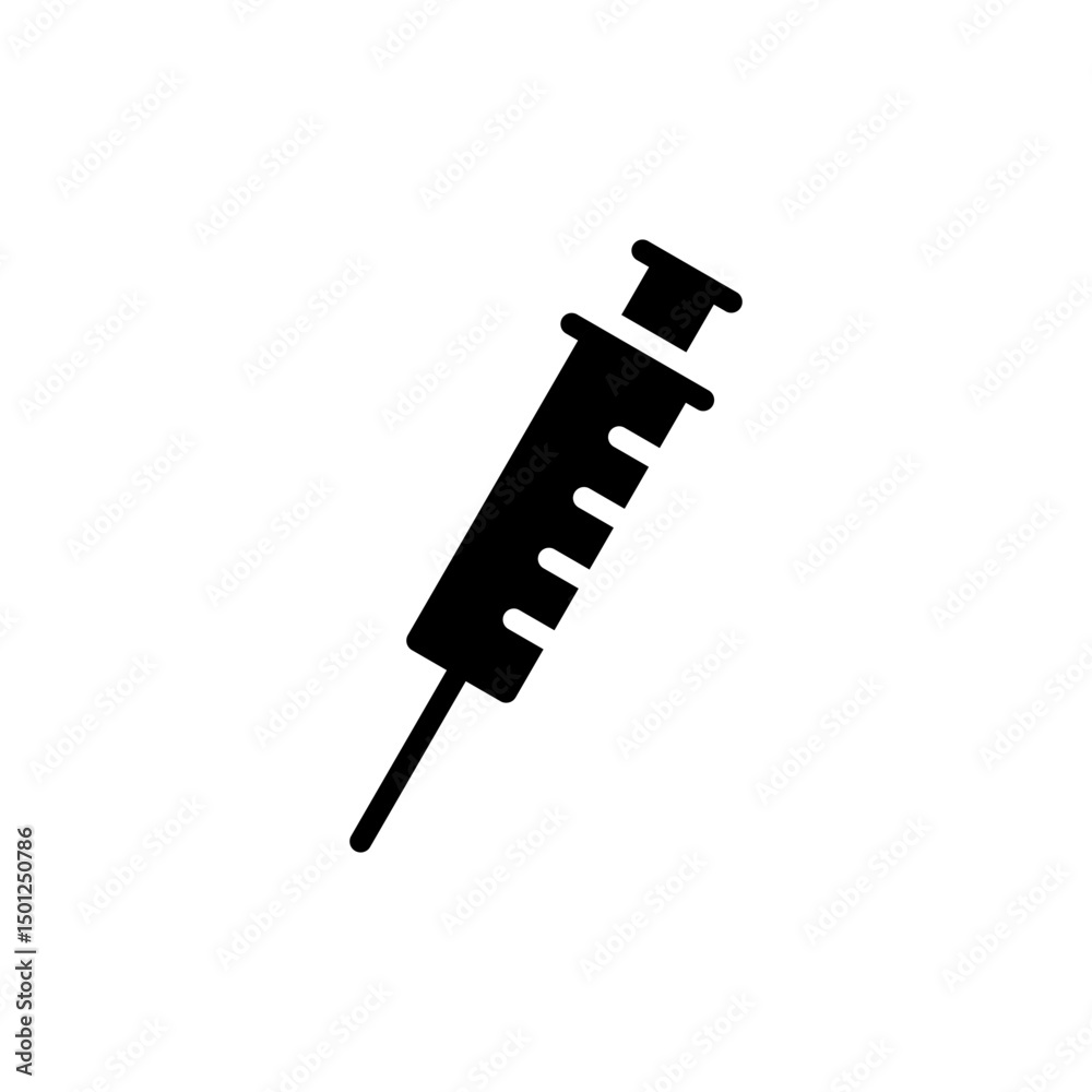 Syringe icon symbol for apps and websites. injection sign and symbol ...