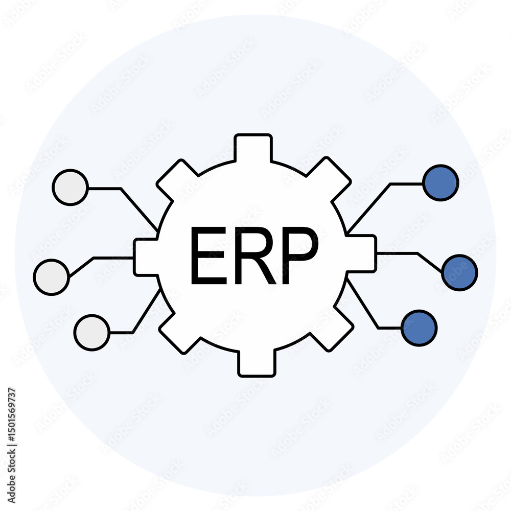 ERP Integration icon, Seamless ERP Integration Unifying Systems for ...