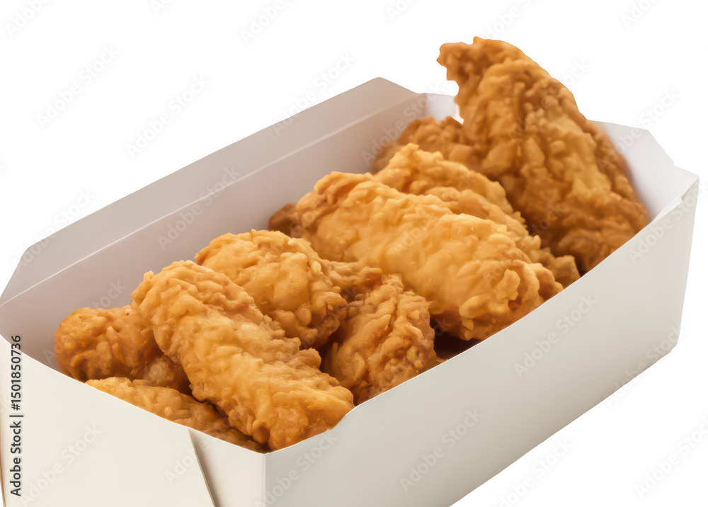 Chicken strip box png crispy chicken tenders png takeout chicken box ...