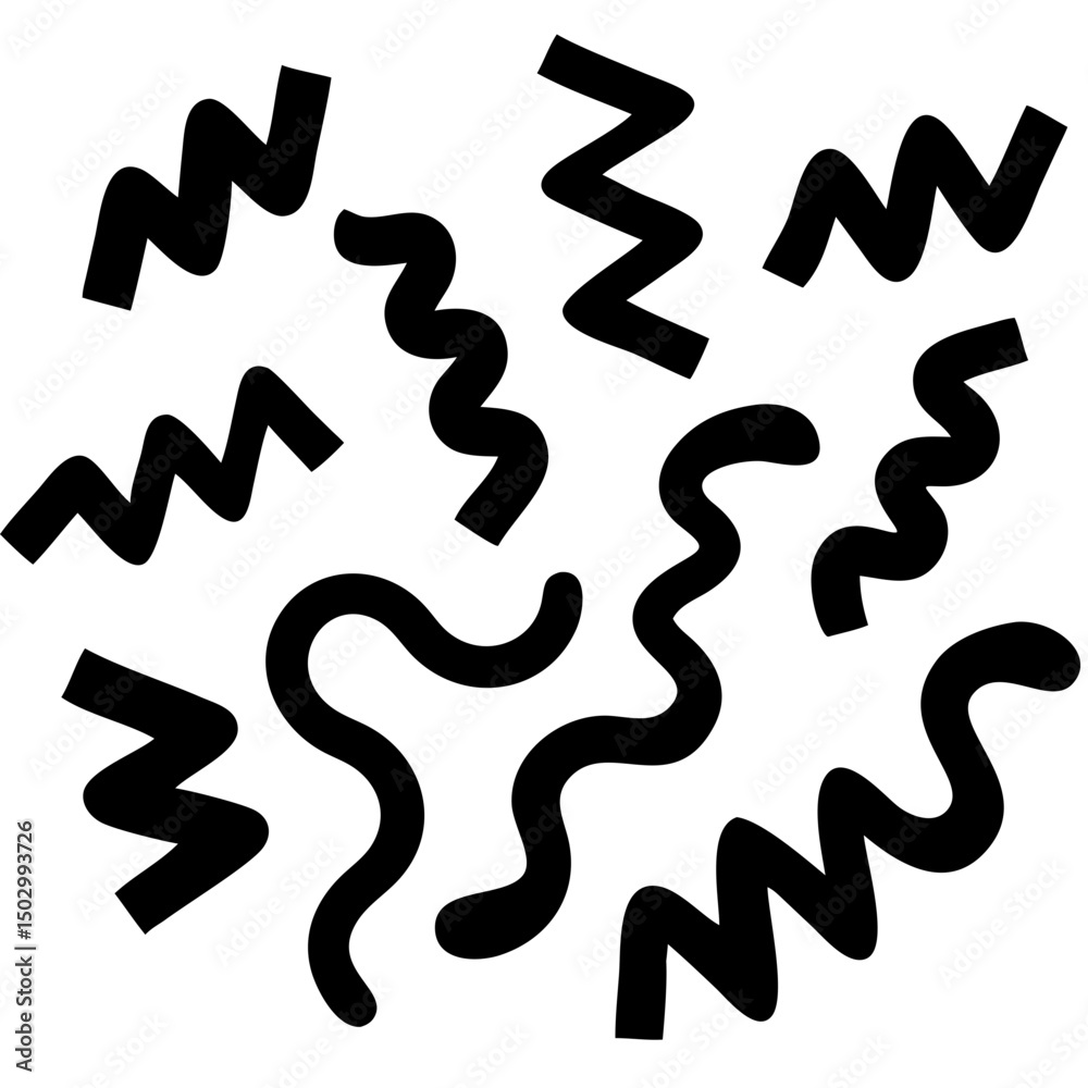 Creative Black Crayon Arrow Collection Vector Illustration | Hand-Drawn ...