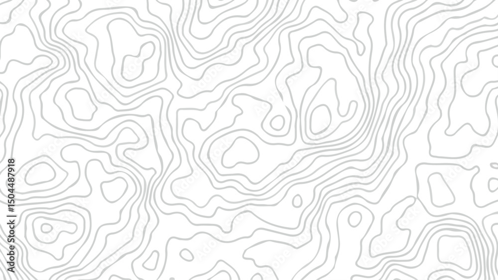 topography white background and black line wireframe isoline location ...