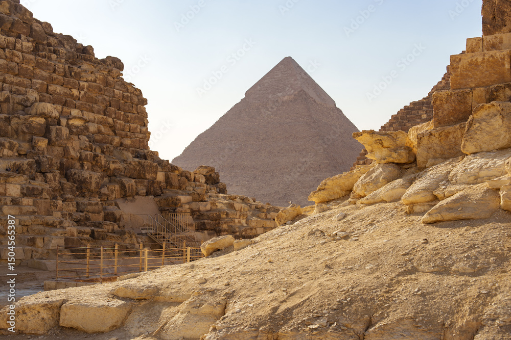 Exploring ancient pyramids at Giza, a glimpse of history amid golden ...