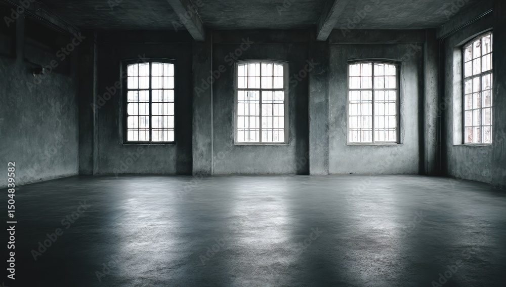 Industrial concrete wall texture with cracked surfaces and vintage ...