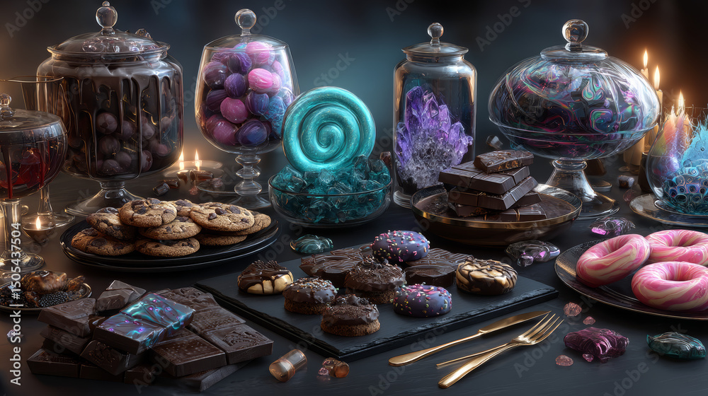 Broken candy game icons, cartoon crushed sweets with bites and crumbles ...