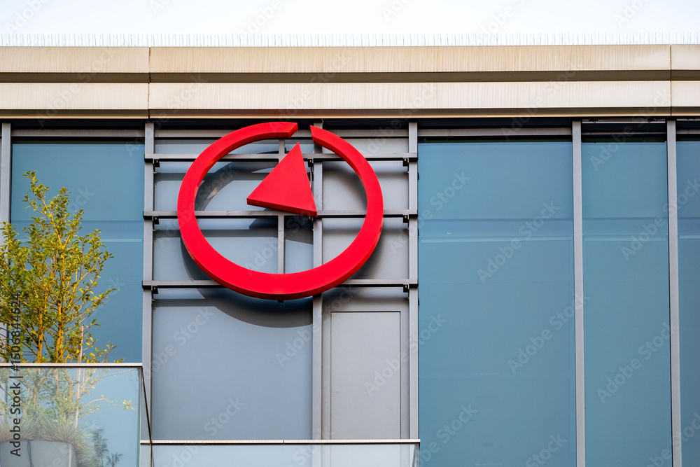 Takeda logo on modern Takeda Pharmaceutical Company Limited office ...