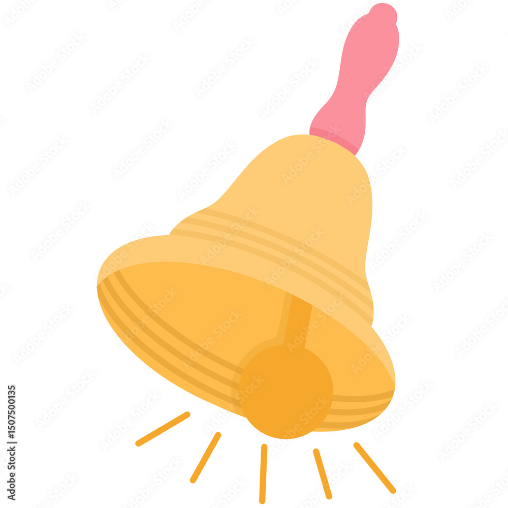 PNG. School Bell Clipart, A Classic Symbol of Class Start, End, and ...