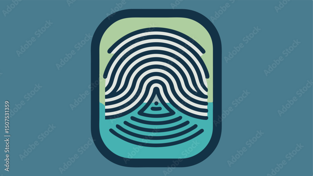 Fingerprint Scanner A closeup view of a fingerprint scanner with a ...