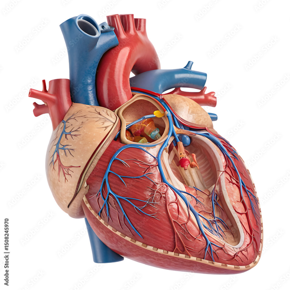 Human Heart Anatomy: Detailed Model for Medical Education on ...