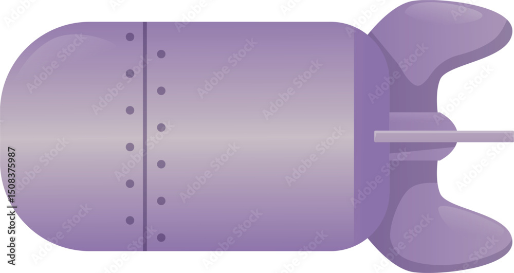 Stock-Vektorgrafik „Explosive lethal weapon, cartoon nuclear rocket air ...