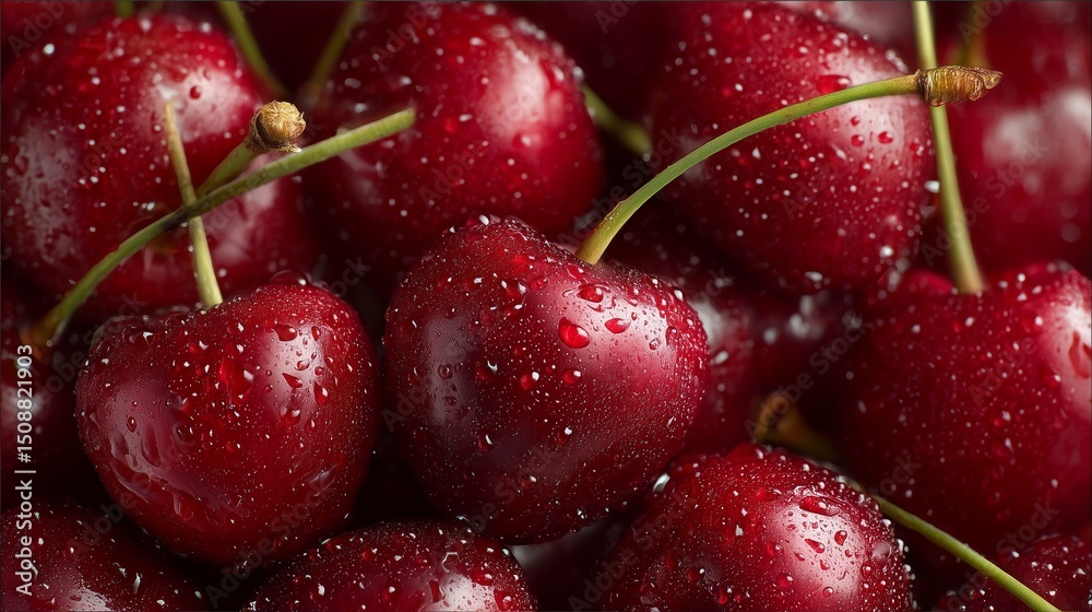 ultra realistic photo of cherries with vibrant colors and detailed ...