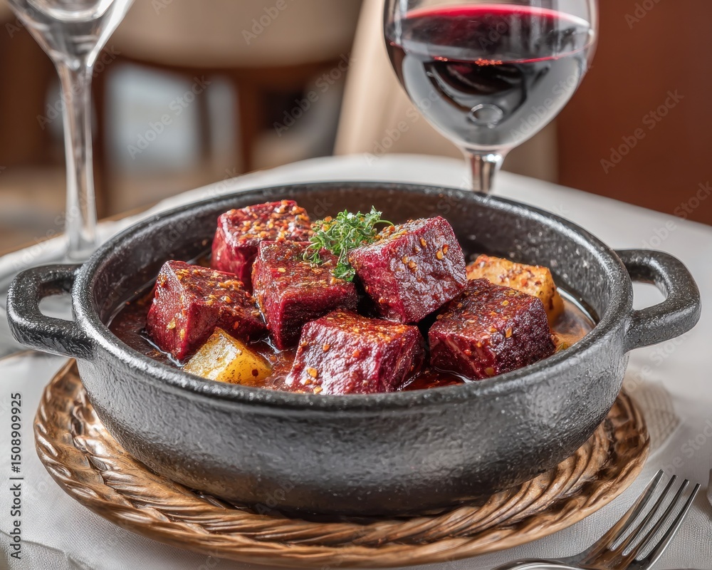 Enjoy a lavish dinner of gored gored—cubed raw beef with spiced butter ...