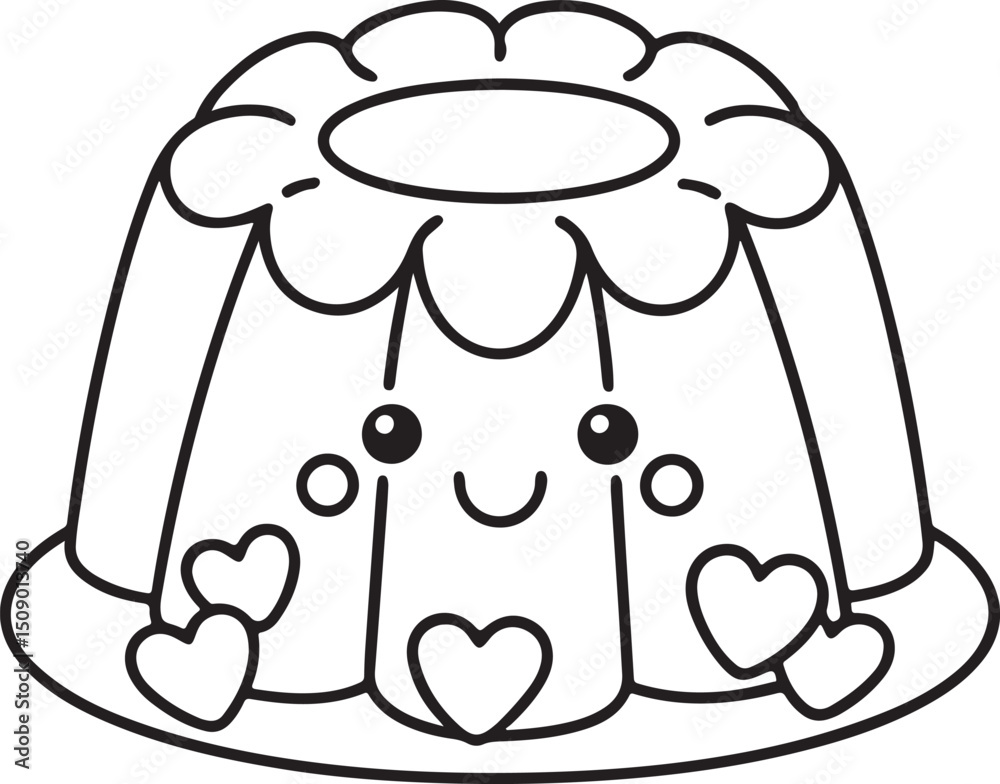 Cute Kawaii Desserts Coloring Pages – Adorable Sweet Treats, Fun & Easy ...