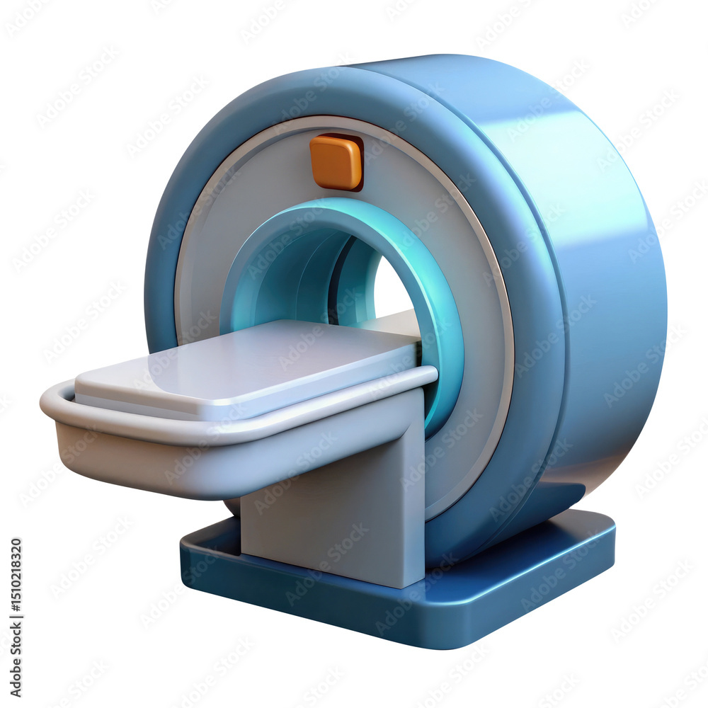 Modern MRI Scanner with Tubular Design and Advanced Medical Imaging ...