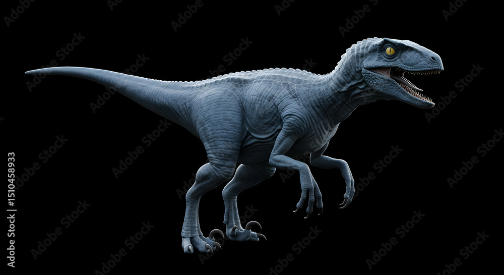 Velociraptor Dinosaur 3D Render Prehistoric Creature Jurassic Park ...
