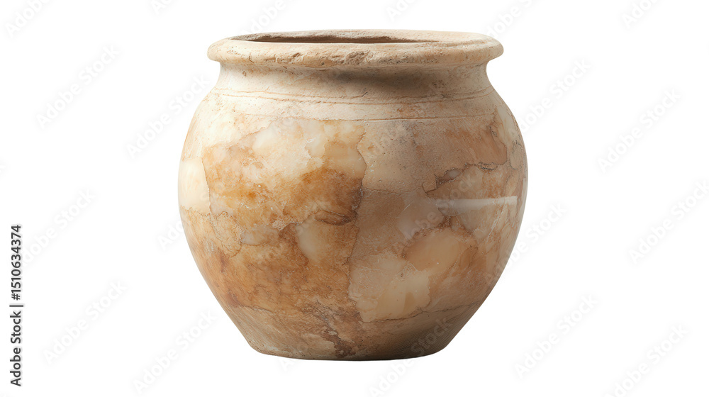 Ancient Egyptian alabaster pottery jar, Transparent background, PNG ...