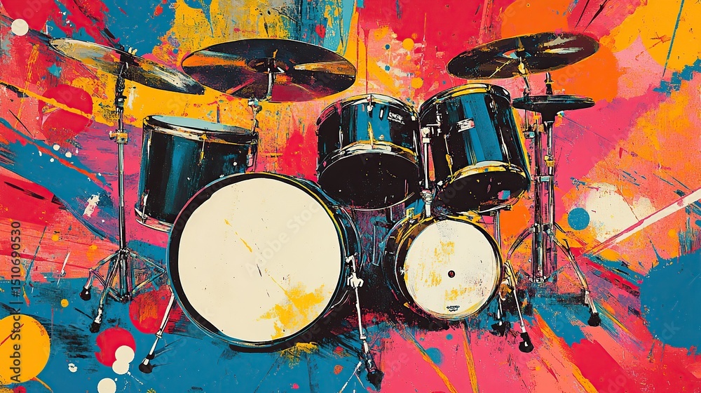 Grunge music background with graffiti on the wall, featuring a rock ...