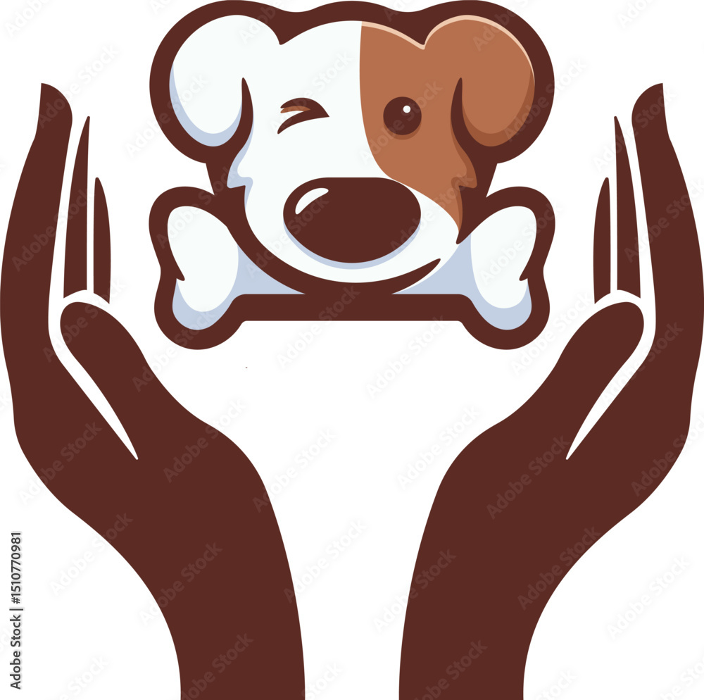 Vector Pet Shop logo design template. Modern animal icon label for ...