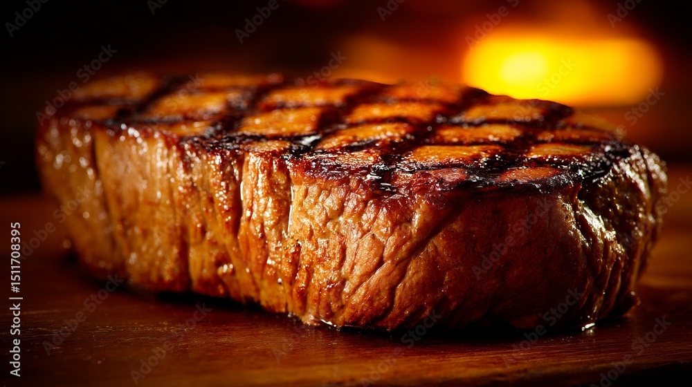 Juicy fillet steak with perfect grill marks, a feast for the eyes ...