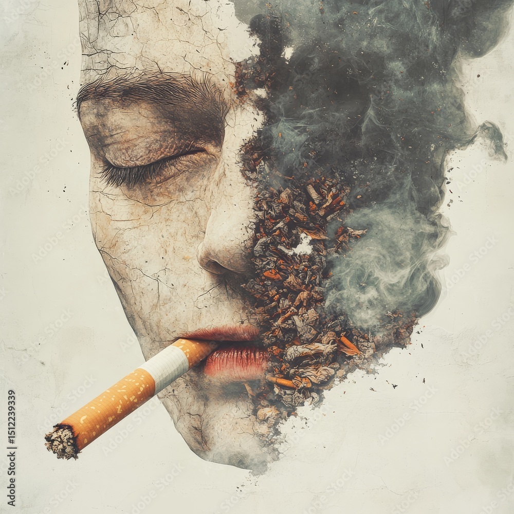 May 31st World No Tobacco Day banner design. Smoking can power you off ...
