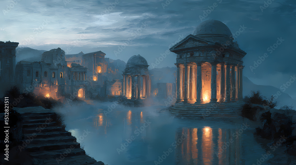 fantasy novel illustration | temporal fusion | gentle nostalgia ...