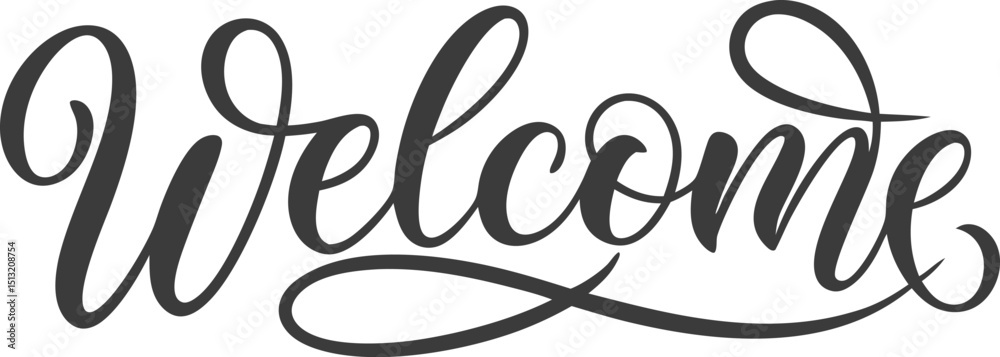 Welcome Stock Vector | Adobe Stock