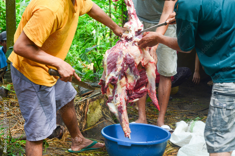 Medium cuts of beef, the best quality fire meat for steaks Stock Photo ...