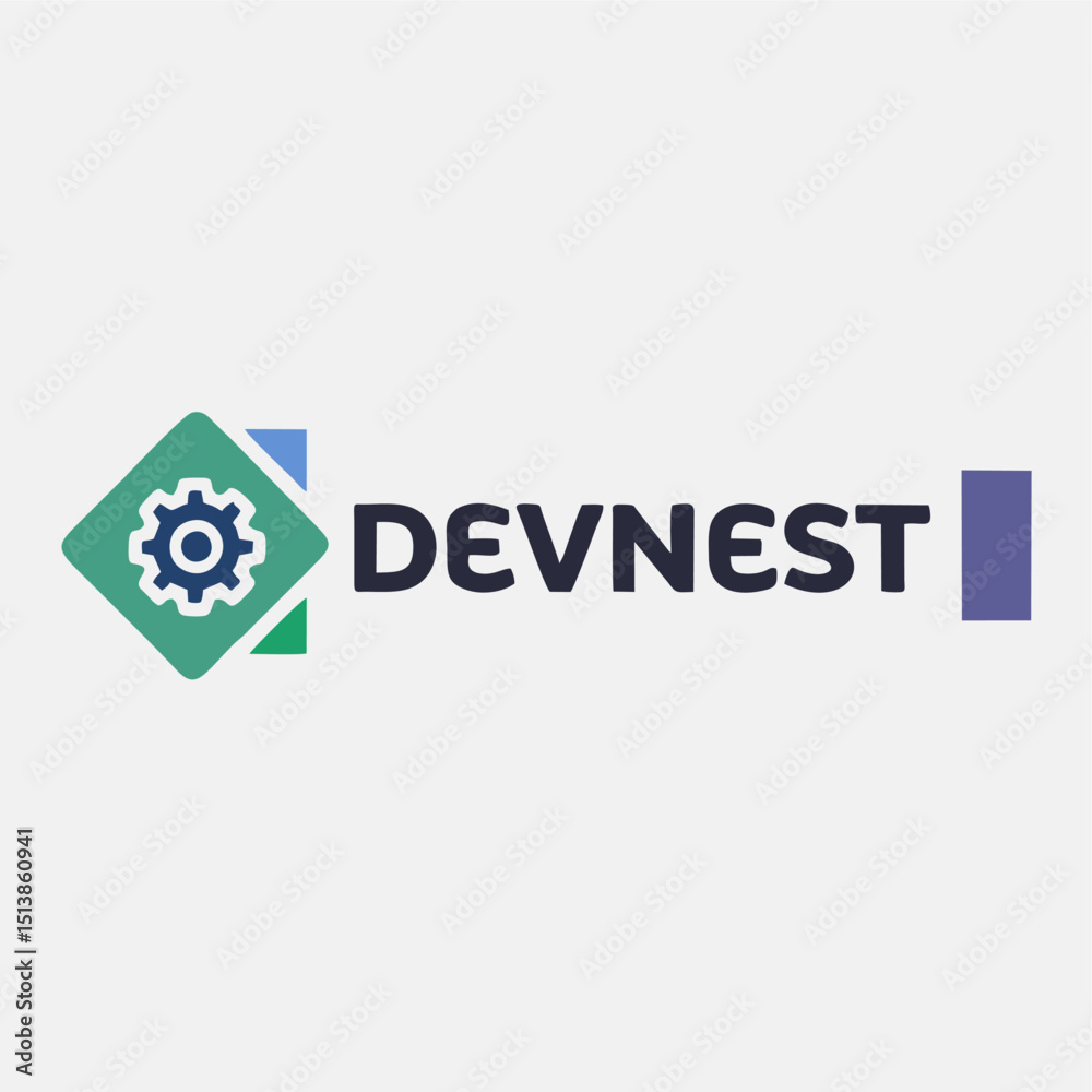 Developer Agency Logo – Gear and Nest Icon for Software & Coding ...