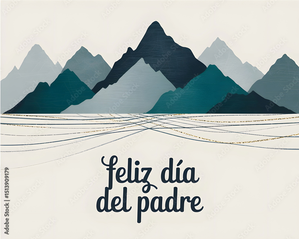 tarjeta de felicitación del del día del padre, con el texto feliz día ...