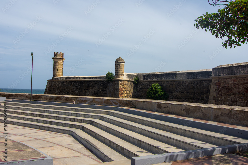 The San Carlos de Borromeo Castle, a historic military fort built in ...