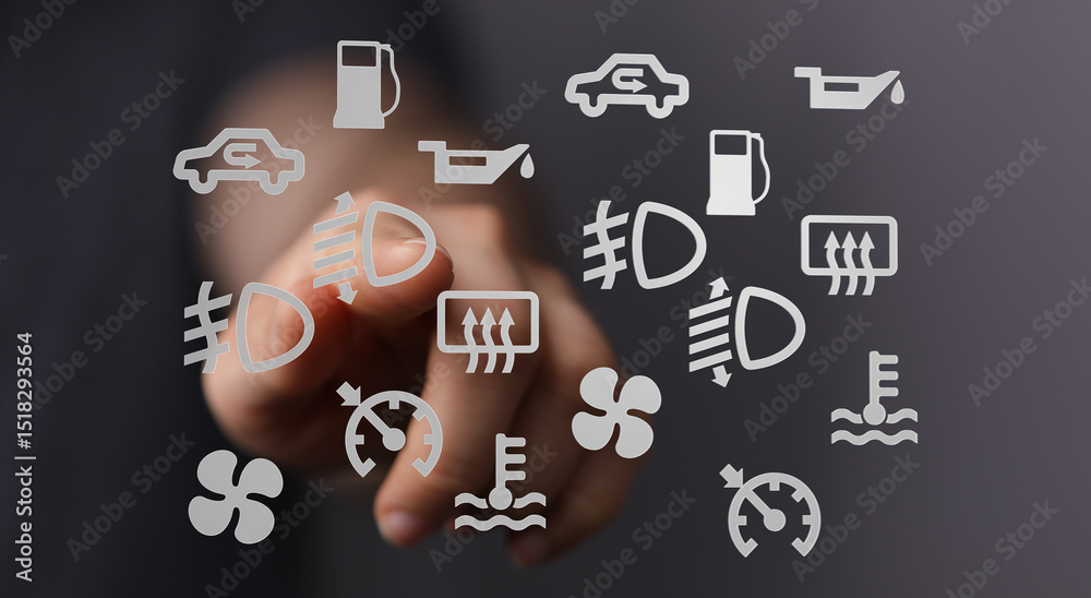 Stock-Foto „Learn to identify and understand your car's dashboard ...