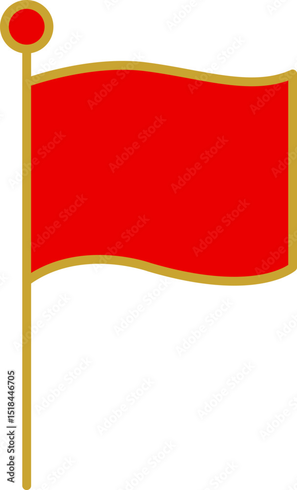 Royal flags icon set. Medieval banners and trophy luxury fantasy empty ...