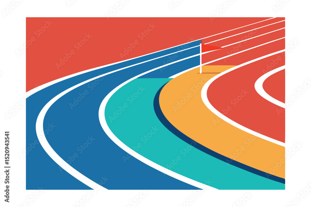 running track and field vector Stock Vector | Adobe Stock