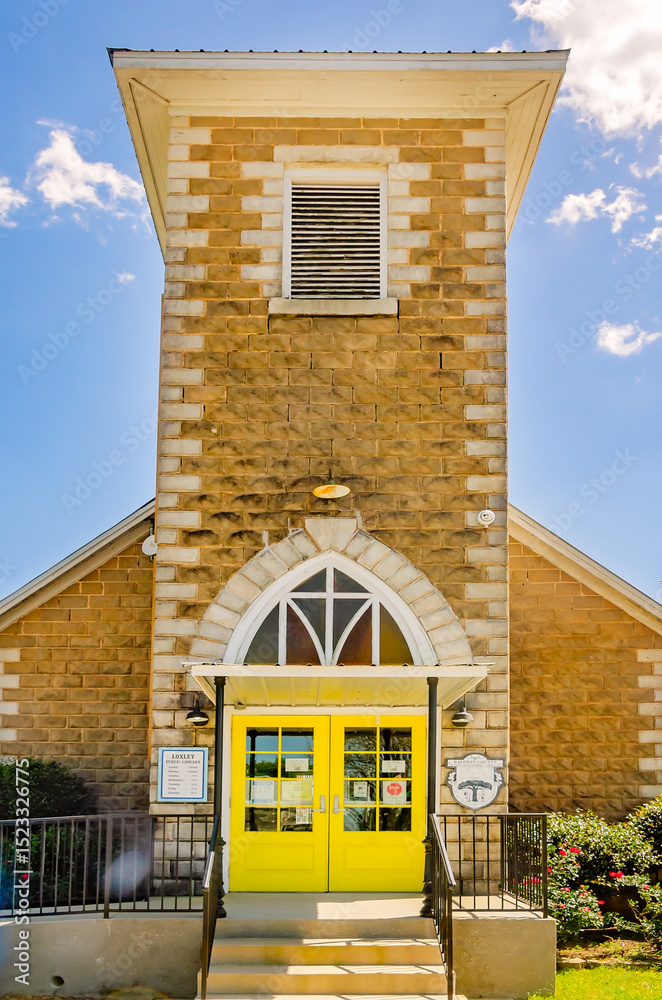 Loxley Public Library in Loxley Alabama, former church Gothic ...