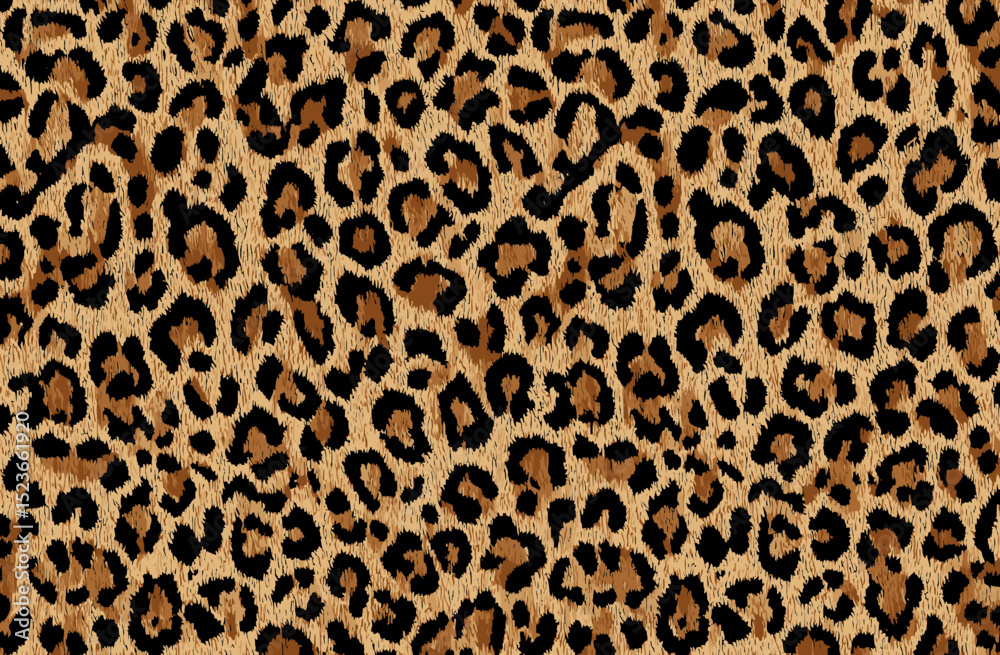 Seamless Leopard Print Pattern Vector Design for Fashion & Textiles 素材庫 ...