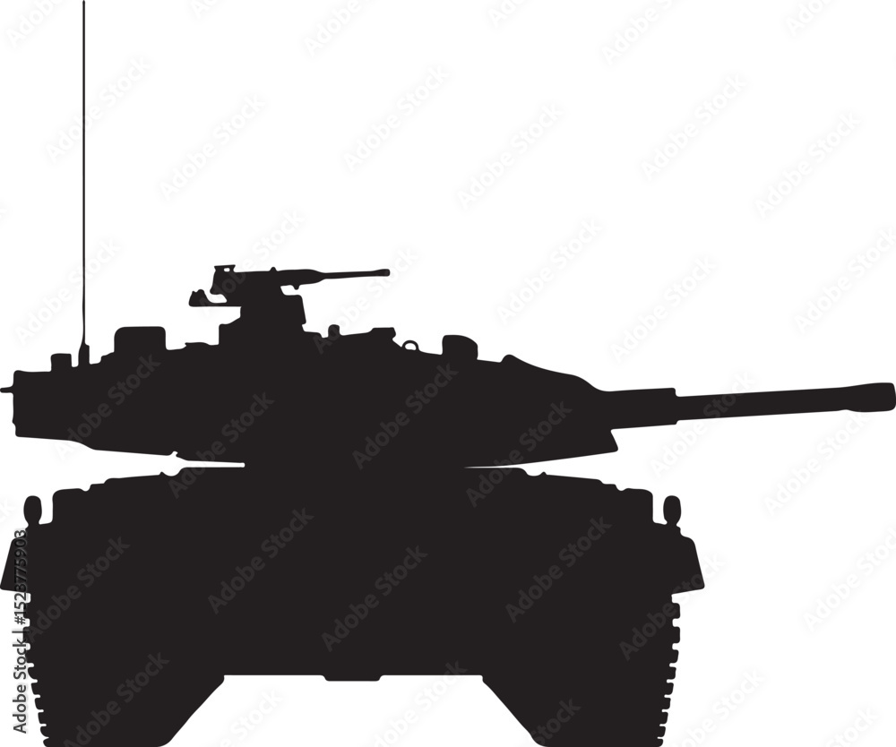 Image vectorielle Stock "Tank Silhouette Vector | Military Vehicle ...