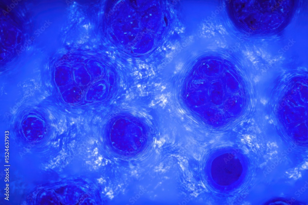 Microscopic View of Alpha, Beta, and Delta Pancreatic Islet Cells: High ...