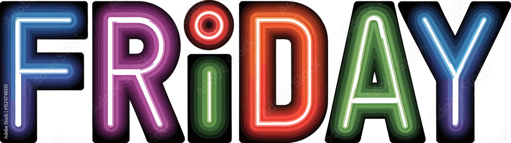 Friday neon sign colorful friday image friday background friday vibes ...