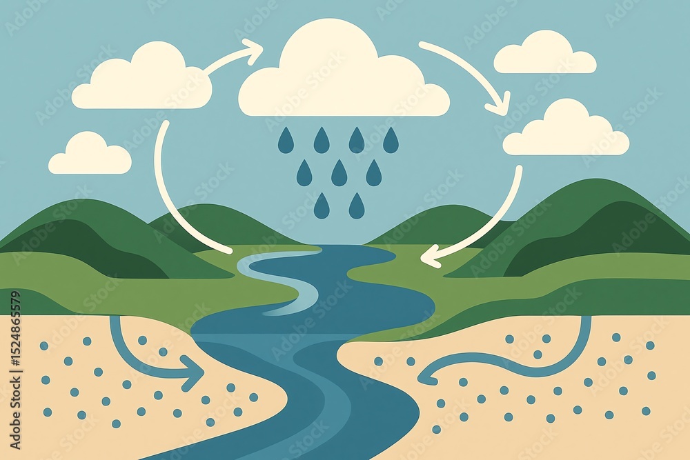 Understanding the Water Cycle A Visual Guide to Rivers, Rain, and ...