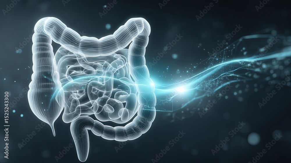 Intricate 3D Model of Human Digestive System Stock Illustration | Adobe ...