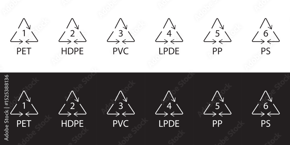 Food Grade sign isolated, Packaging symbols for plastic food grade ...