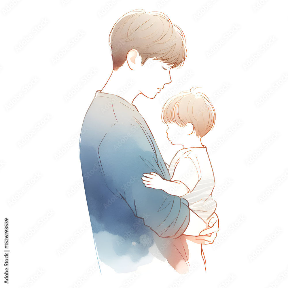 Watercolor Father's Day Clipart, Best dad clipart Bundle, Father and ...