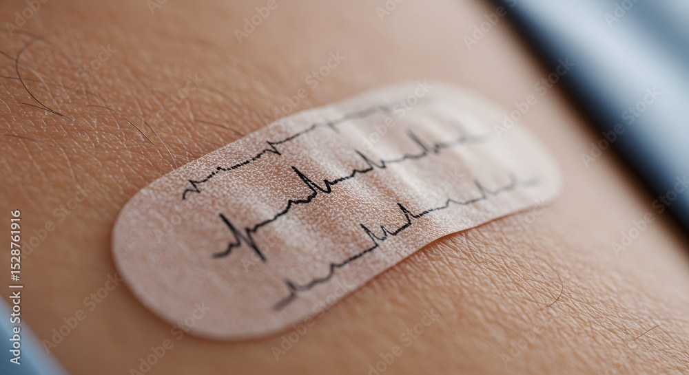 Medical Adhesive Patch with EKG Reading Non-invasive Cardiac Monitoring ...