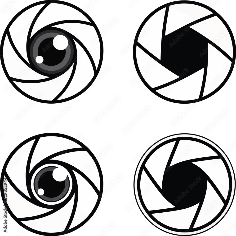 camera shutter silhouette