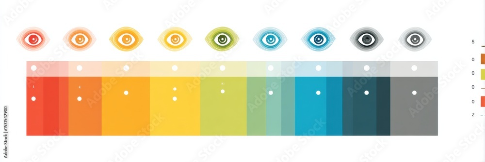 Vision Improvement Graph Displaying Eye Symbols in a Minimal Flat Style ...