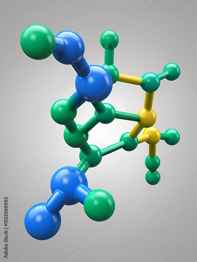 Asparagine, L-asparagine, Asn molecule. Asparagine (L-asparagine, Asn ...