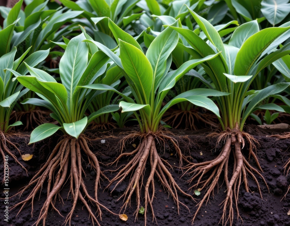 tropical plants developing strong root anchorage systems to withstand ...