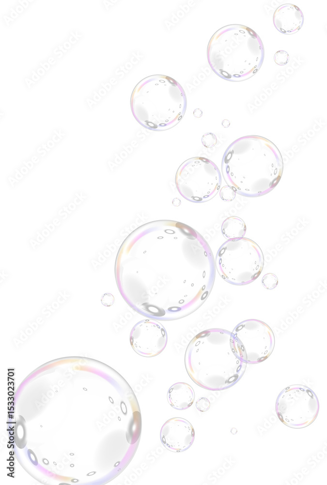 Realistic soap vector bubbles png isolated on transparent background ...