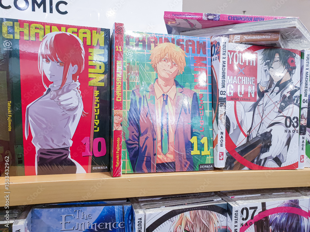 South Kalimantan, Indonesia - 06 09 2025 : Chainsaw Man manga on ...