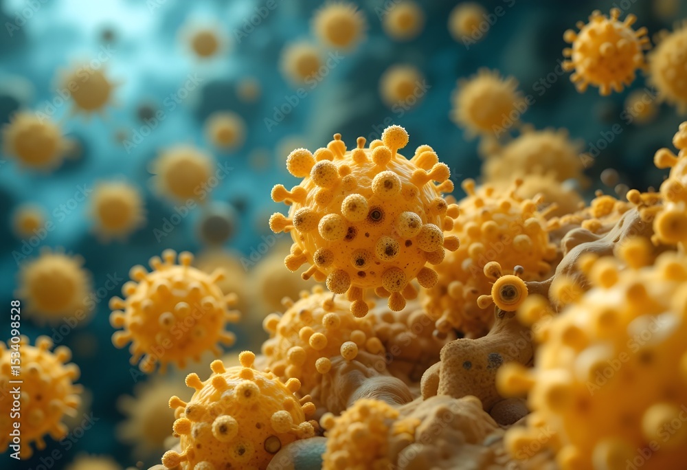 Stock-Illustration „Staphylococcus aureus Bacteria Under Microscope ...